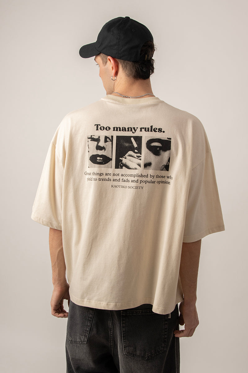 Camiseta Too Many Rules Stone - Kaotiko