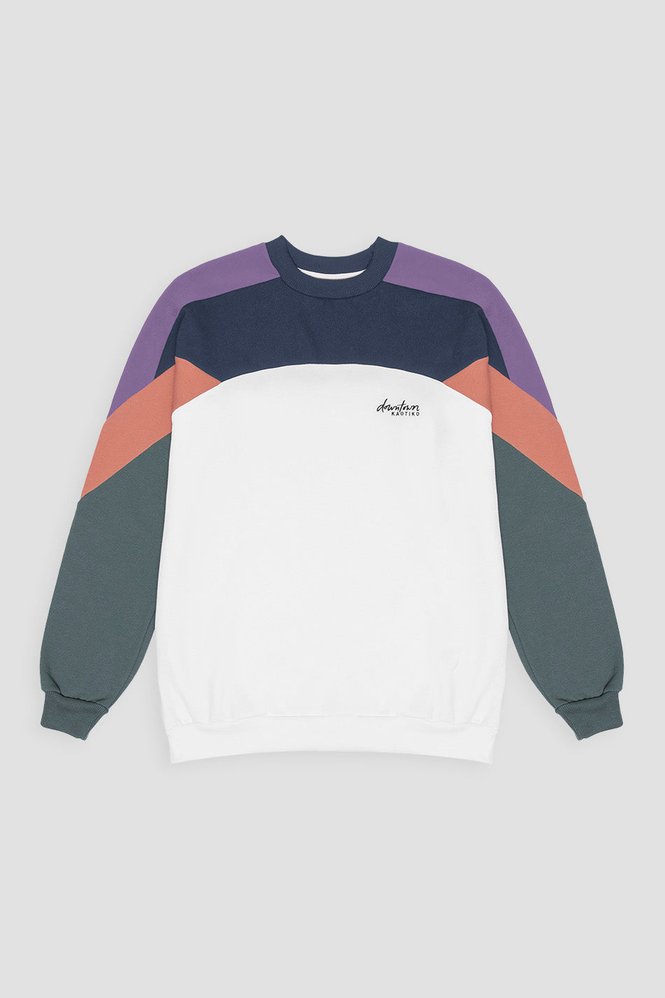 Sudadera Dru Ivory / Coral- Sudaderas Hombre | Kaotiko